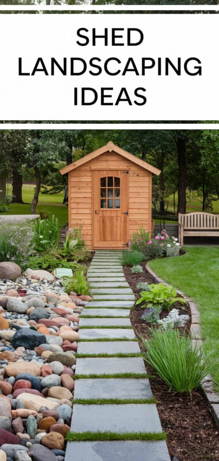 17 Beautiful Garden Shed Landscaping Ideas - The Mega Mom