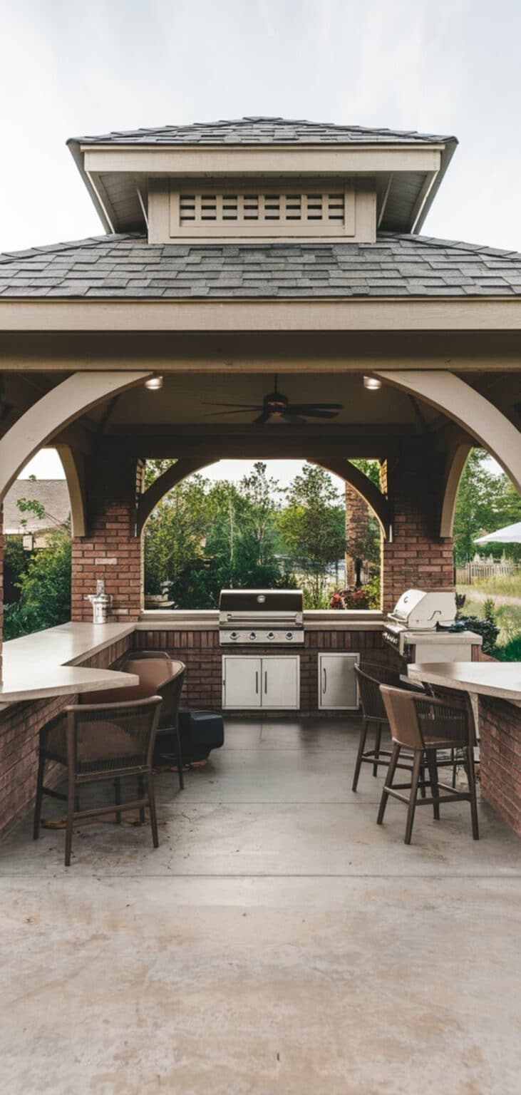 13+ Inspiring Outdoor BBQ Kitchen Ideas - The Mega Mom