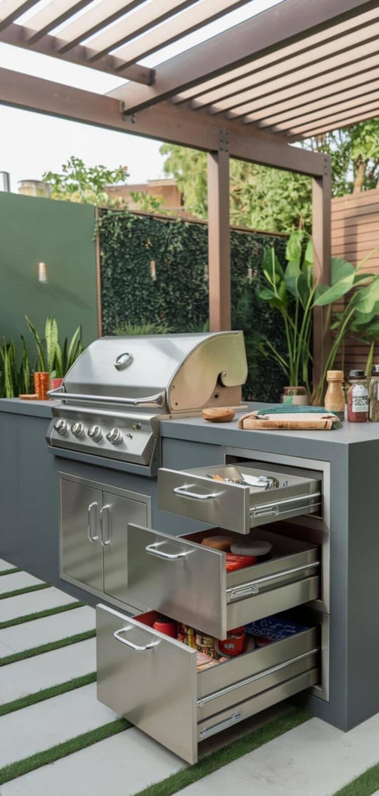 13+ Inspiring Outdoor BBQ Kitchen Ideas - The Mega Mom
