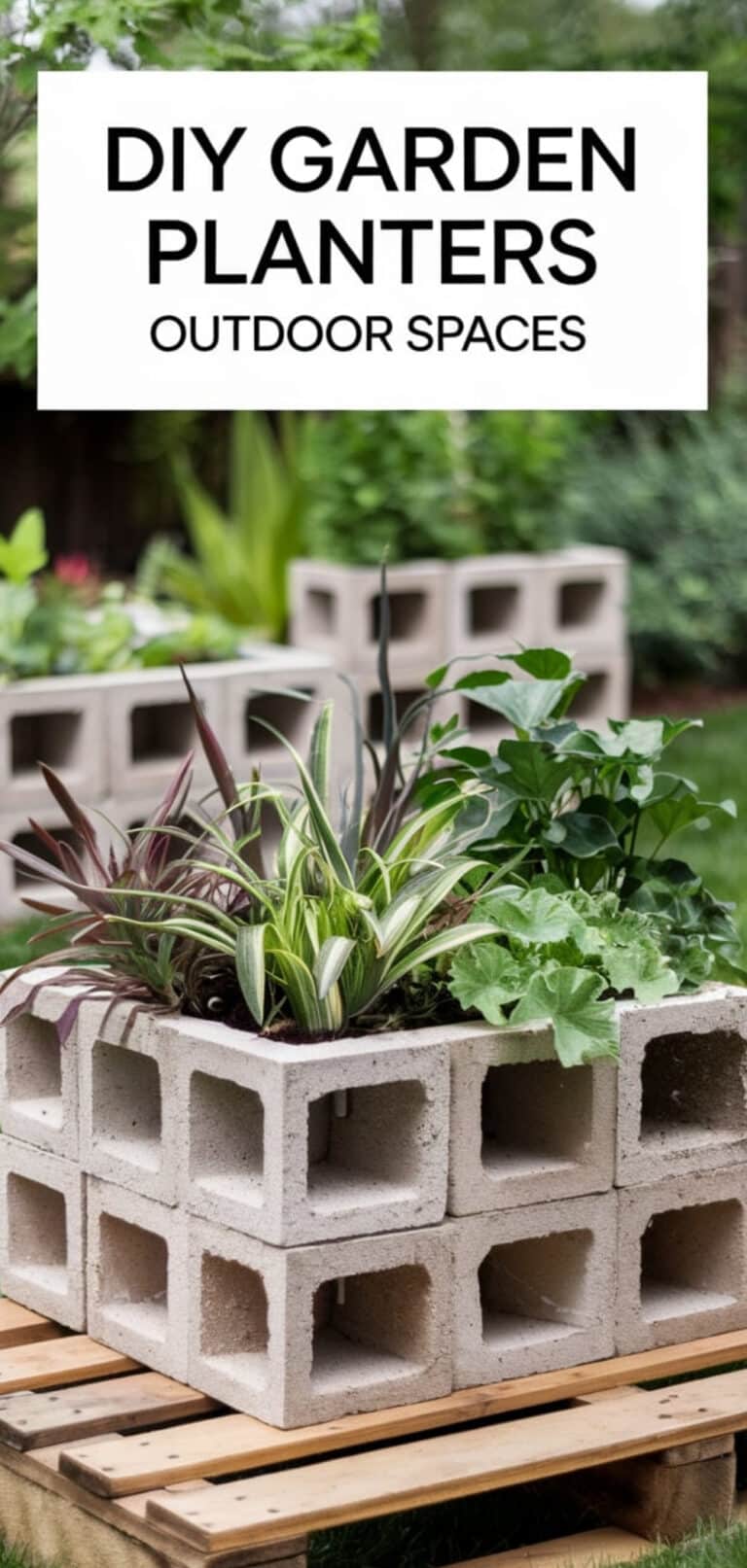11+ Creative DIY Garden Planters Outdoor Spaces - The Mega Mom