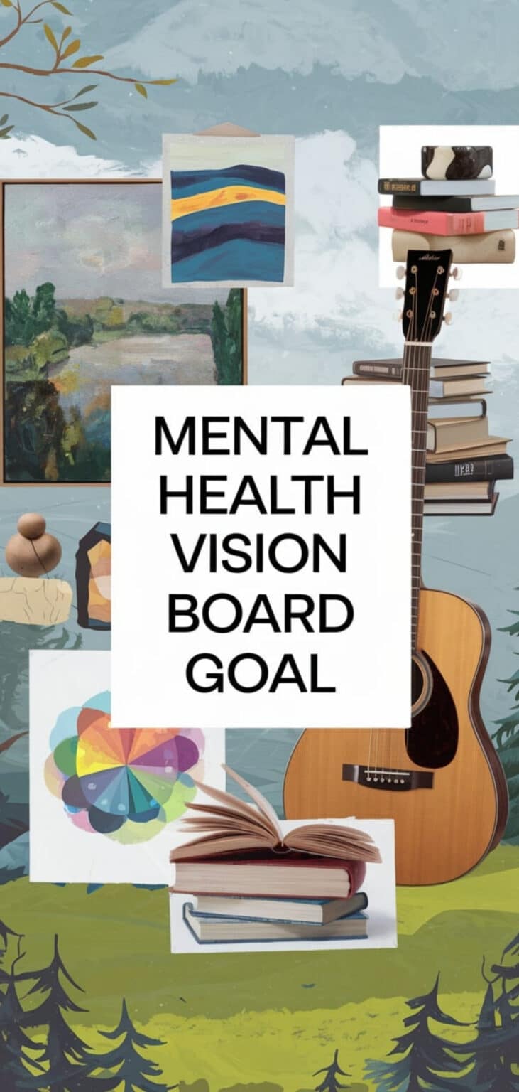 18 Inspiring Mental Health Vision Board Goal Ideas - The Mega Mom