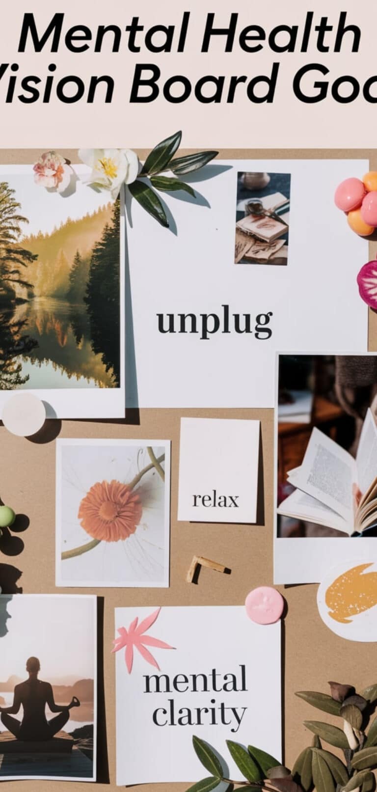 18 Inspiring Mental Health Vision Board Goal Ideas - The Mega Mom