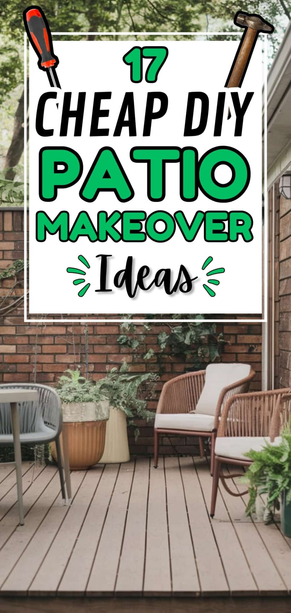 17 Cheap DIY Patio Makeover Ideas - The Mega Mom