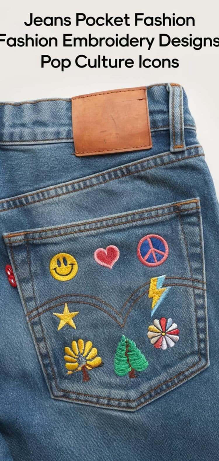 16 Exquisite Jeans Pocket Fashion Embroidery Designs - The Mega Mom
