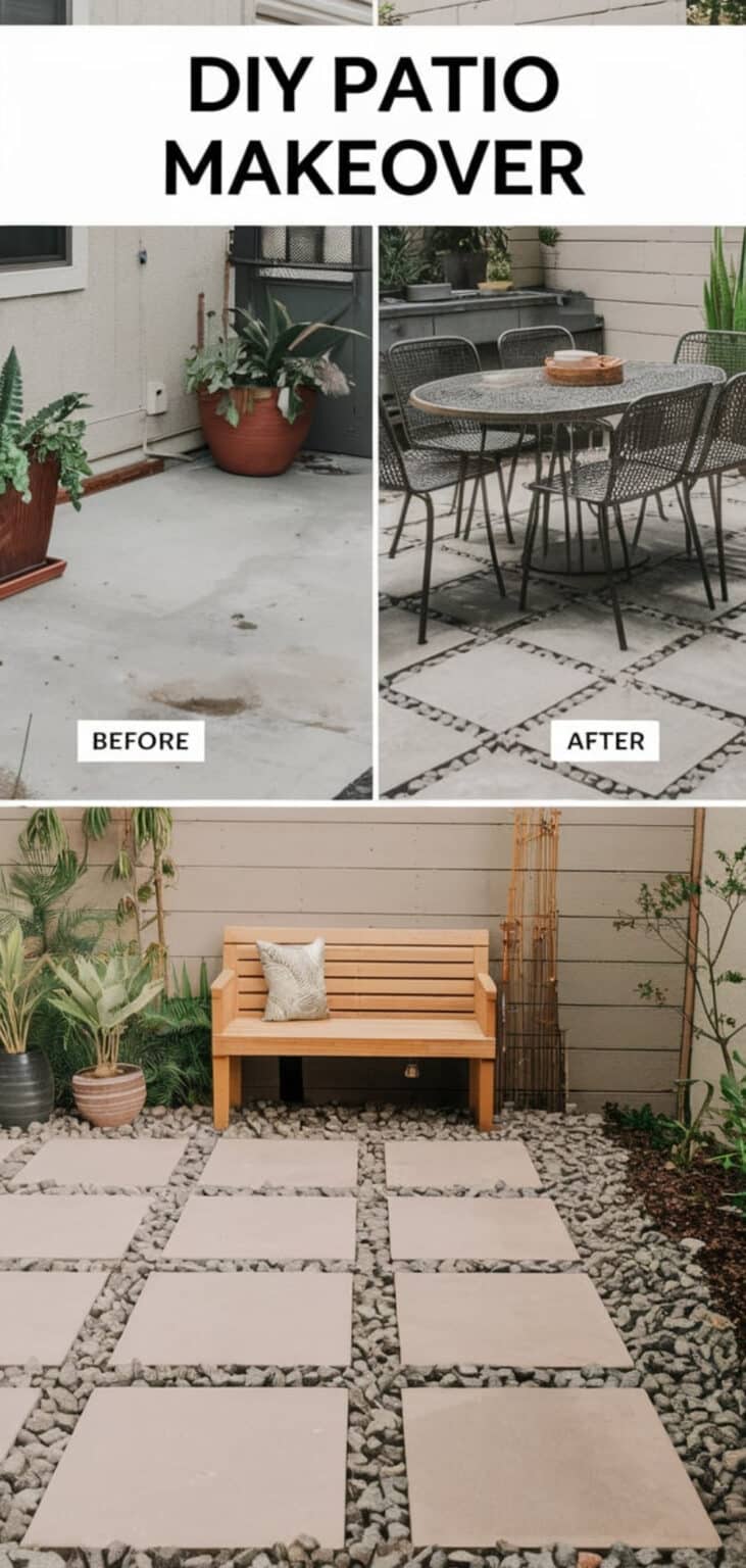 17 Cheap DIY Patio Makeover Ideas - The Mega Mom