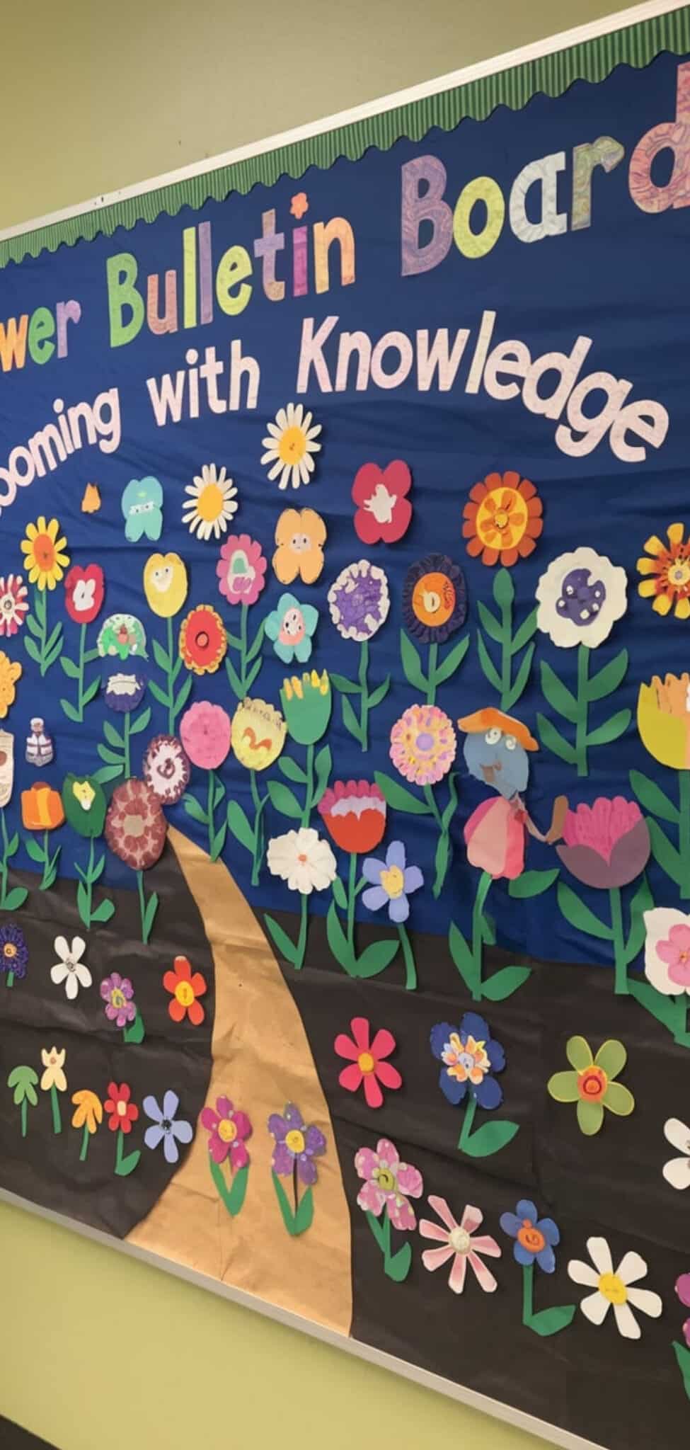 17 Creative Classroom Flower Bulletin Board Ideas - The Mega Mom