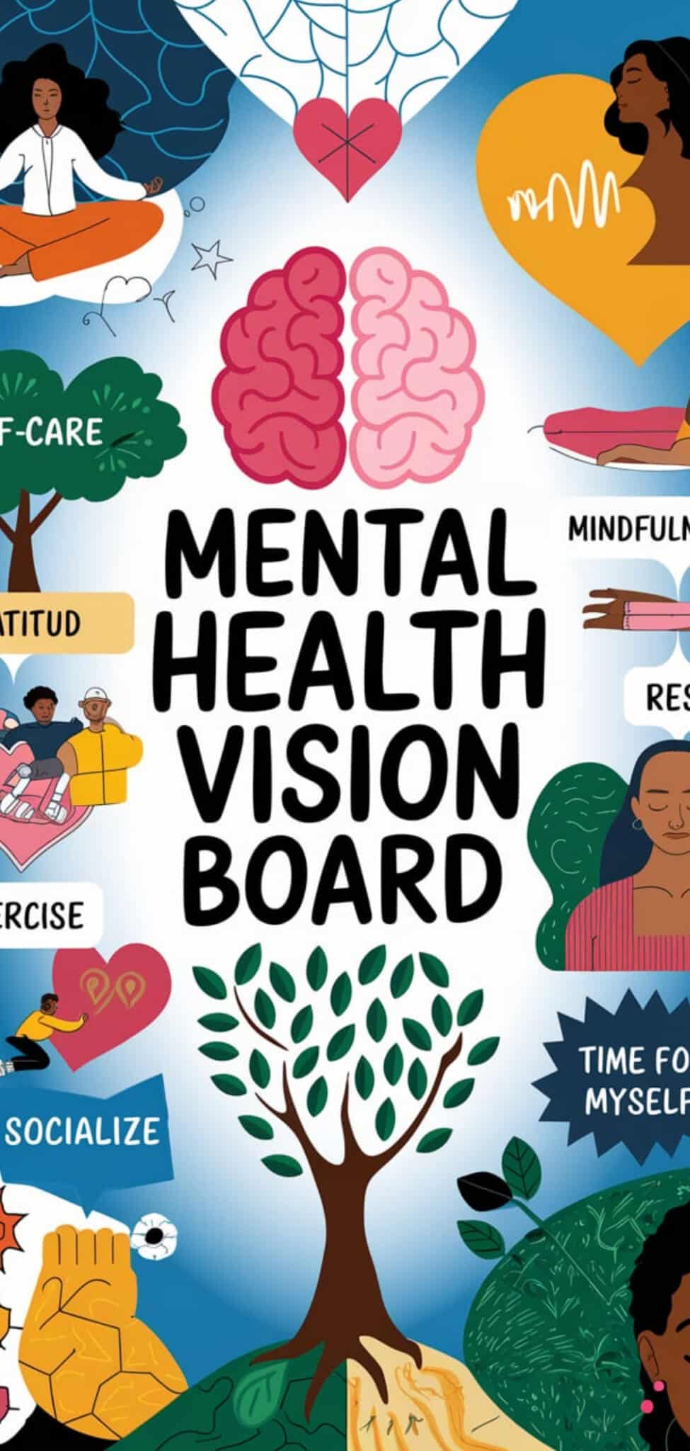 18 Inspiring Mental Health Vision Board Goal Ideas - The Mega Mom