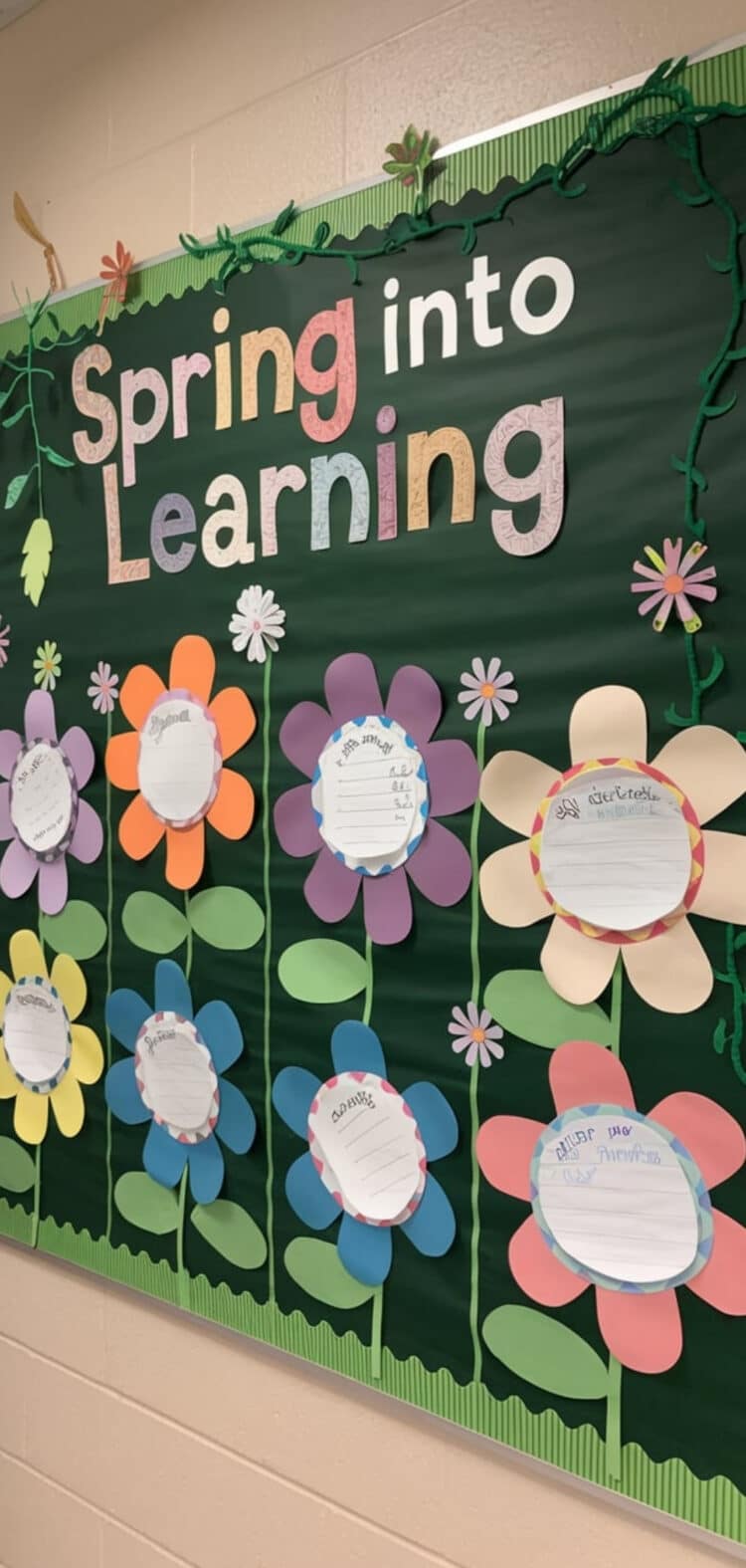 17 Creative Classroom Flower Bulletin Board Ideas - The Mega Mom