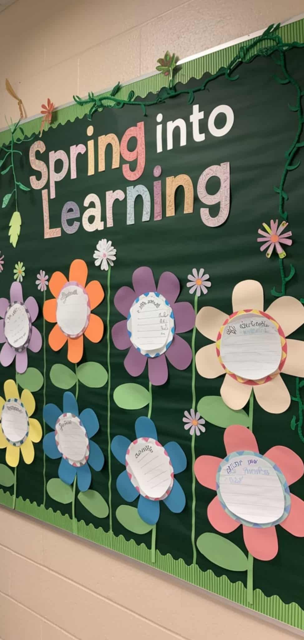 17 Creative Classroom Flower Bulletin Board Ideas - The Mega Mom