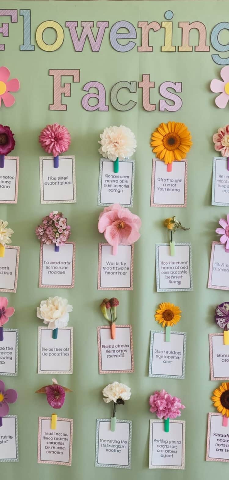 17 Creative Classroom Flower Bulletin Board Ideas - The Mega Mom