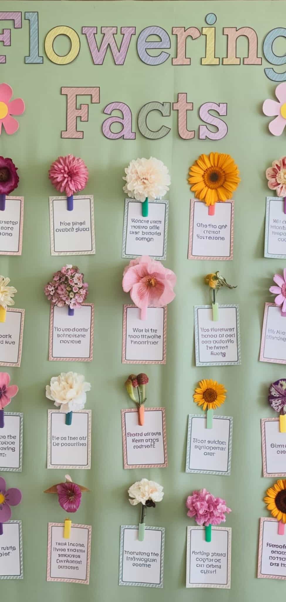 17 Creative Classroom Flower Bulletin Board Ideas - The Mega Mom
