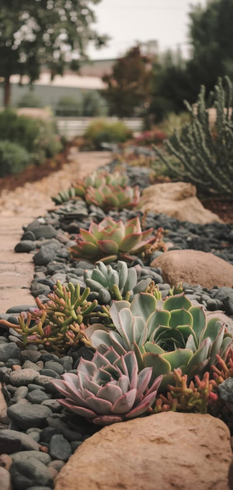 14 Beautiful Rock Succulent Landscape Design Ideas - The Mega Mom