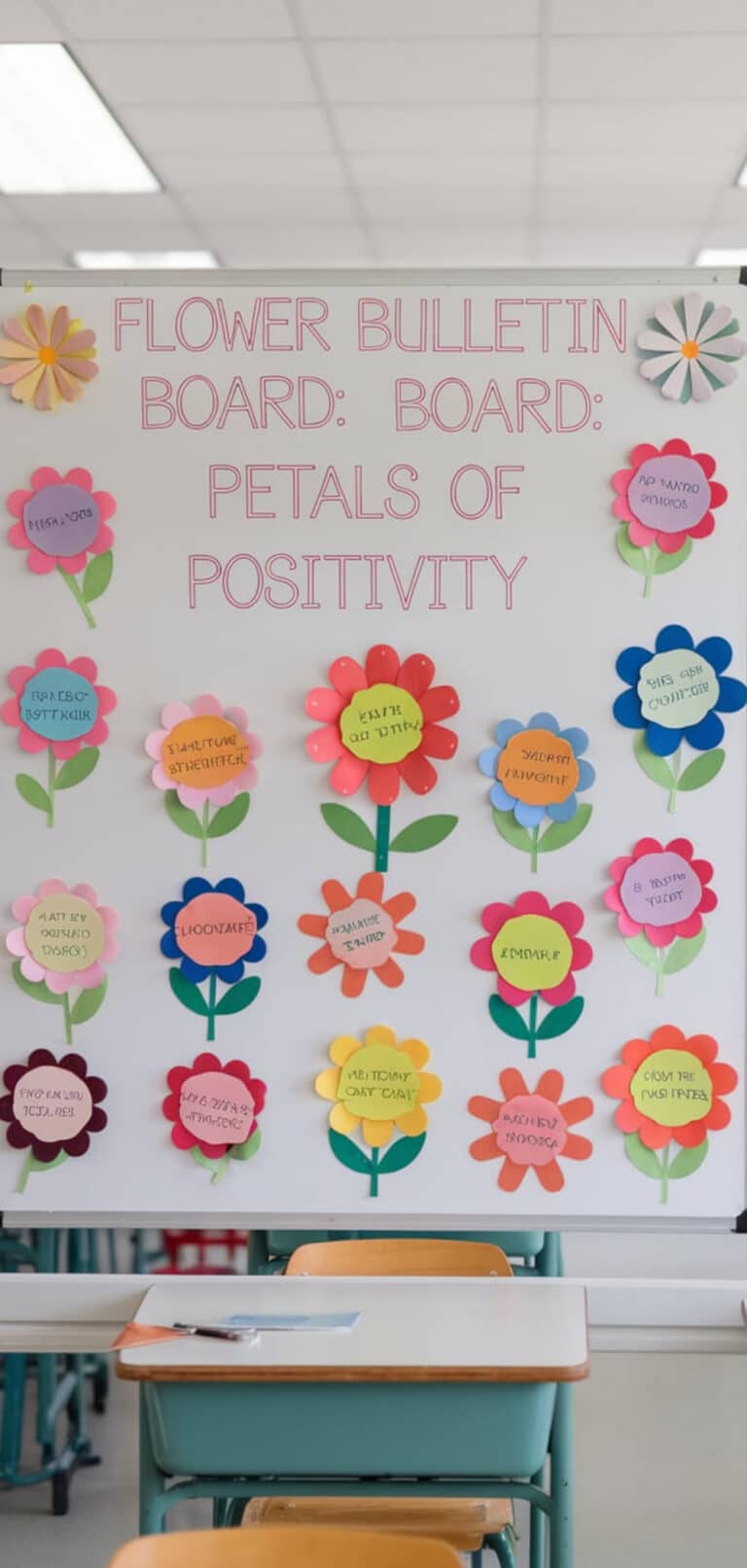 17 Creative Classroom Flower Bulletin Board Ideas - The Mega Mom