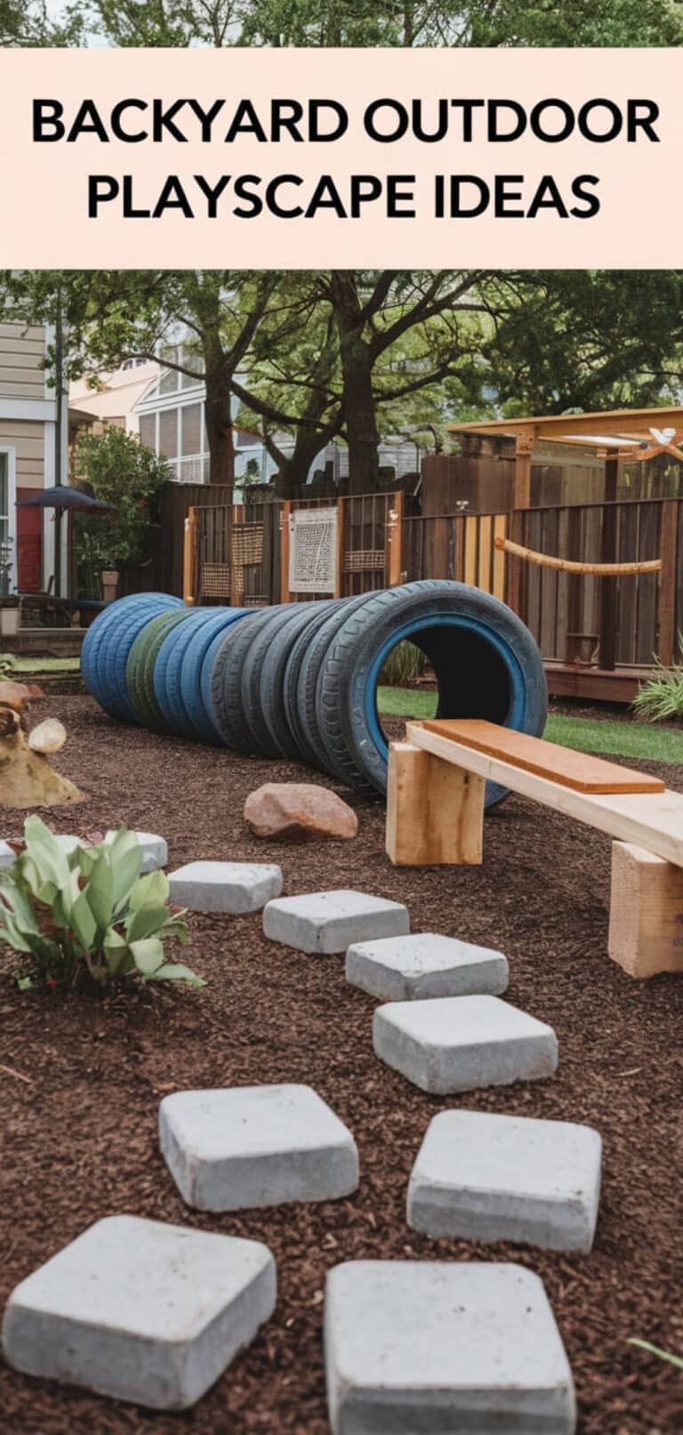 18 Inspiring Backyard Outdoor Playscape Ideas - The Mega Mom