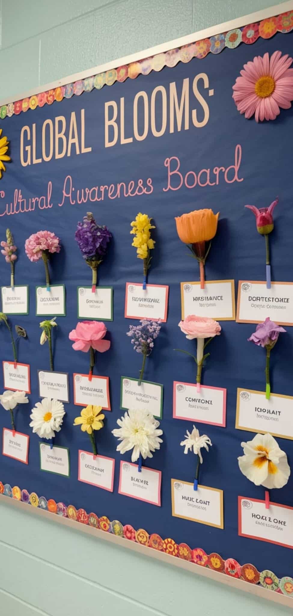 17 Creative Classroom Flower Bulletin Board Ideas - The Mega Mom