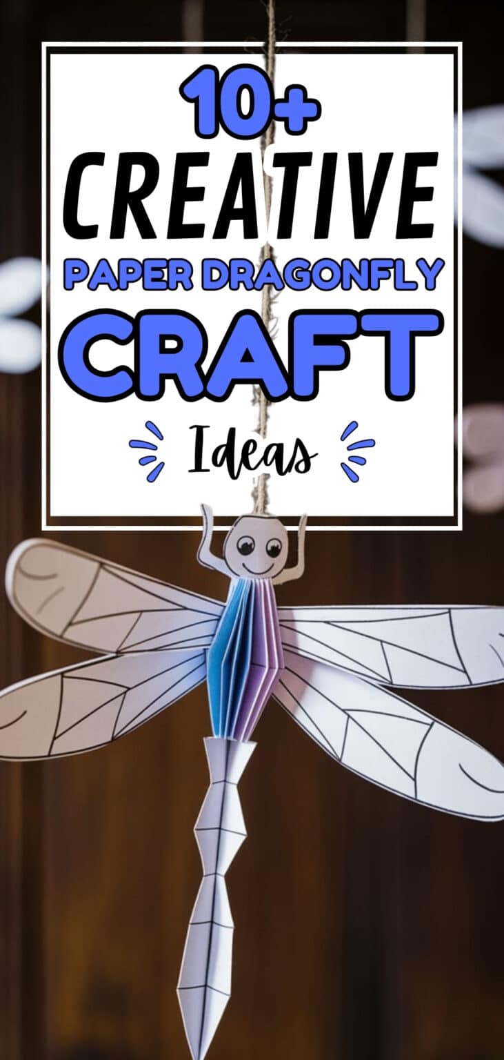 10+ Creative Paper Dragonfly Craft Ideas - The Mega Mom
