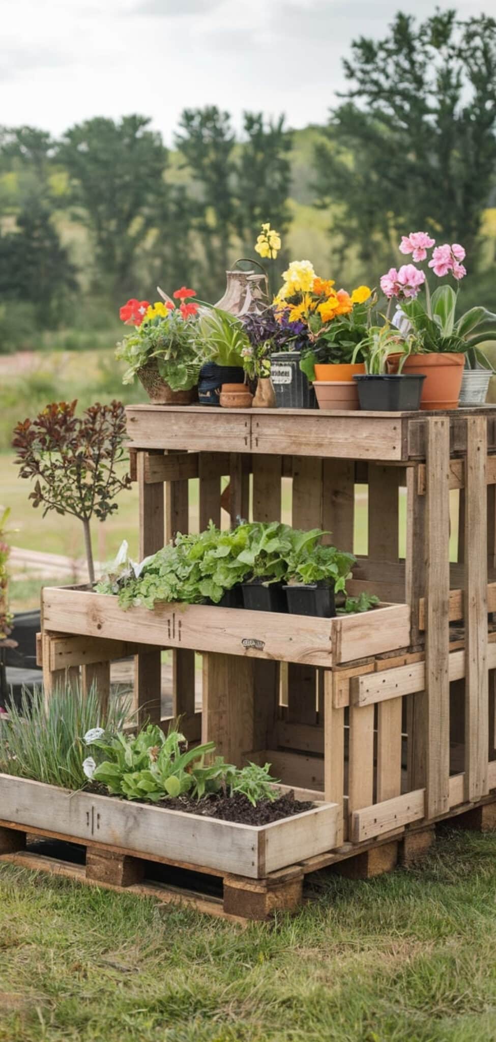 15+ Creative DIY Raised Bed Garden Ideas From Pallets - The Mega Mom