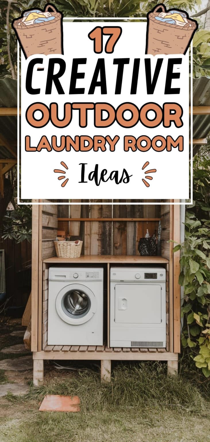 17 Creative Outdoor Laundry Room Ideas - The Mega Mom