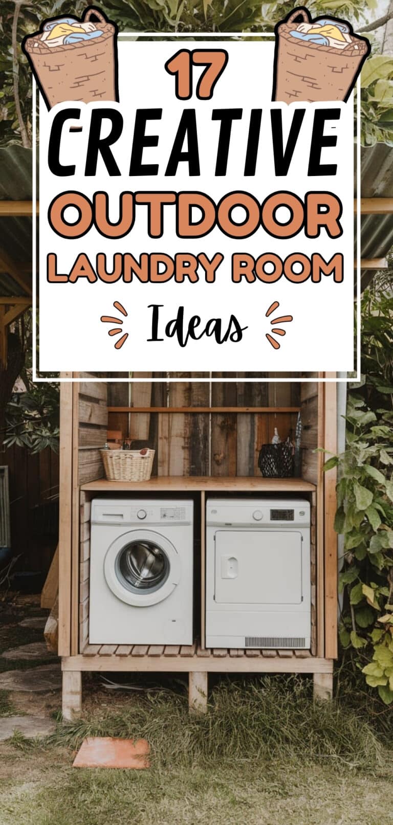 17 Creative Outdoor Laundry Room Ideas - The Mega Mom