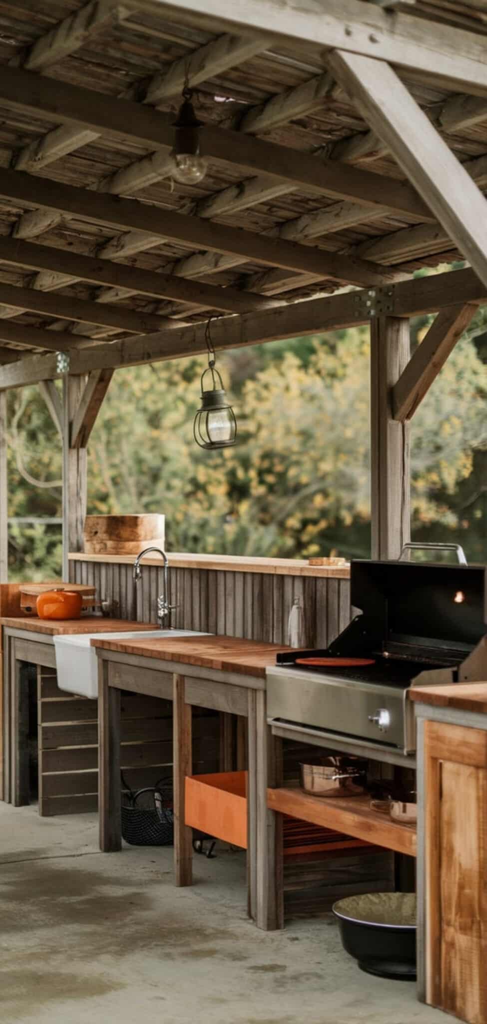 15 Charming Rustic Outdoor Kitchen Ideas - The Mega Mom