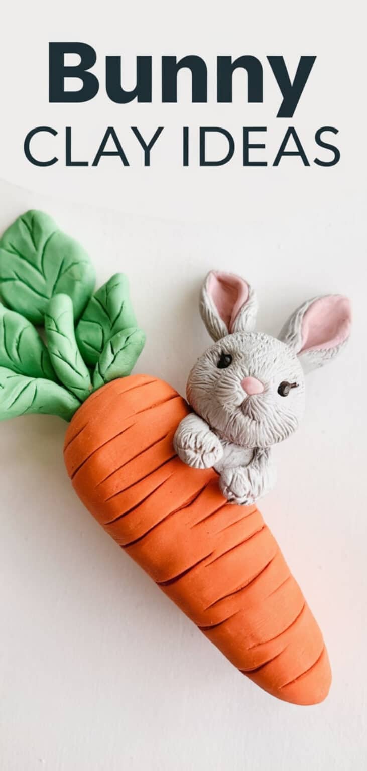 13 Easy Bunny Clay Ideas - The Mega Mom
