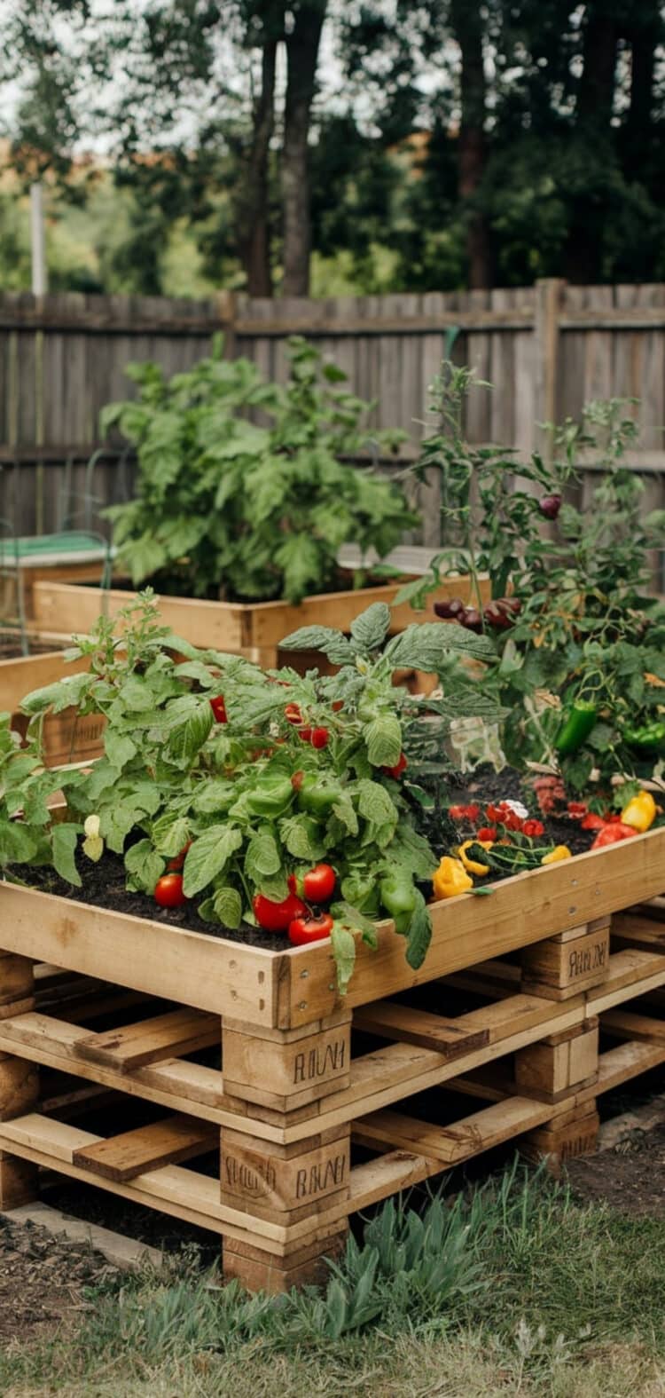 15+ Creative DIY Raised Bed Garden Ideas From Pallets - The Mega Mom