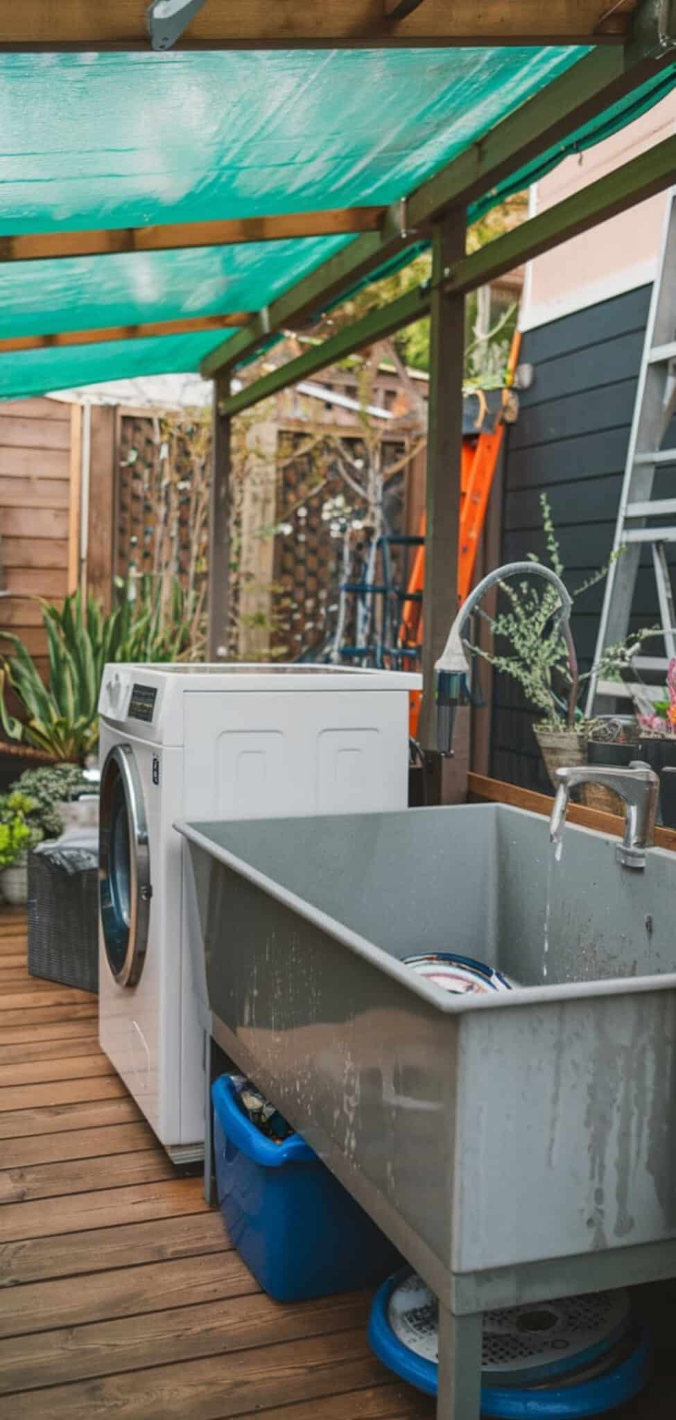 17 Creative Outdoor Laundry Room Ideas - The Mega Mom