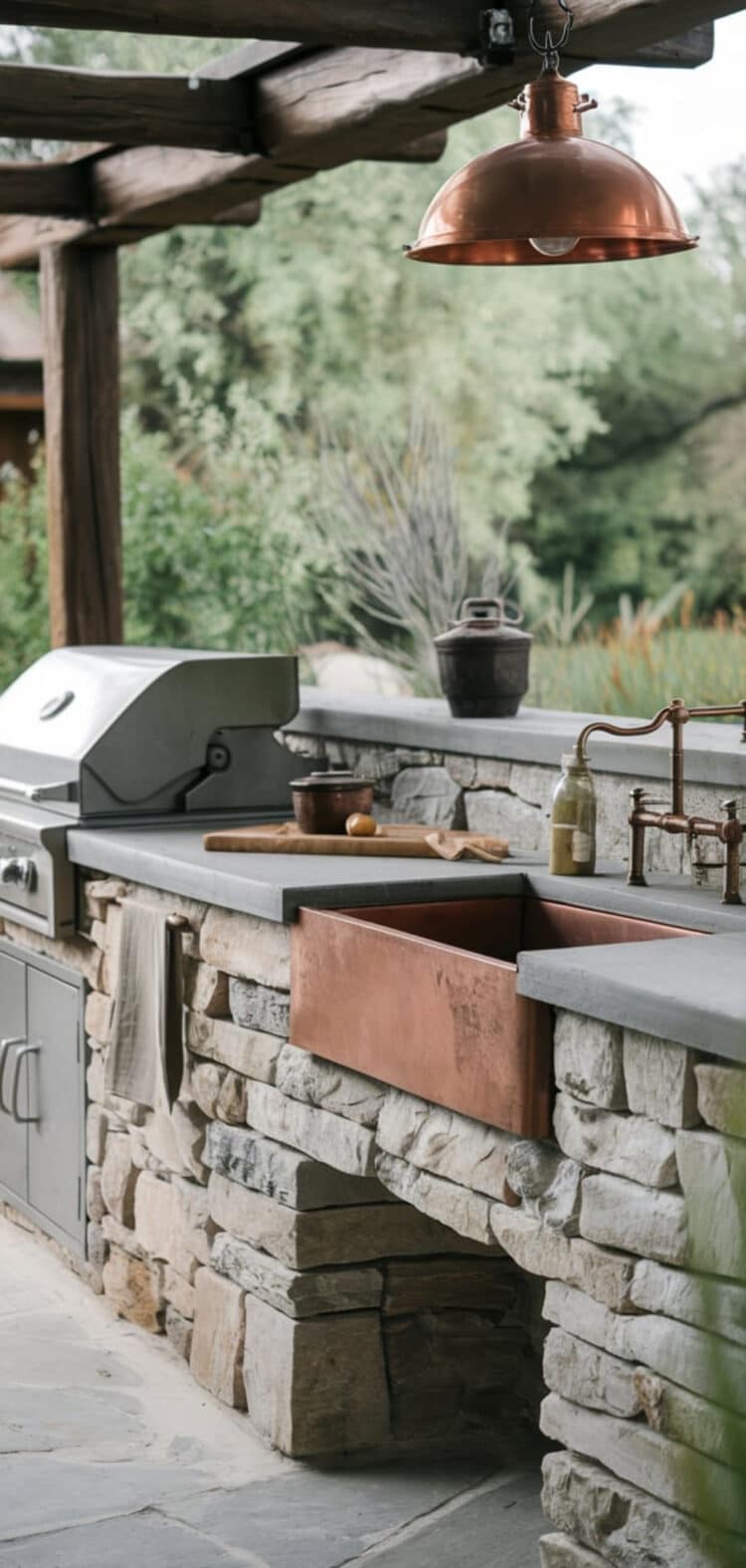 15 Charming Rustic Outdoor Kitchen Ideas - The Mega Mom