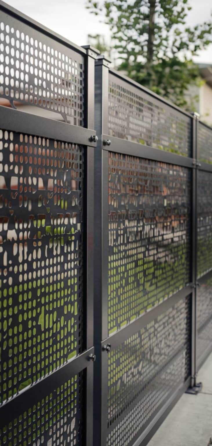 16 Useful Privacy Metal Fence Ideas - The Mega Mom