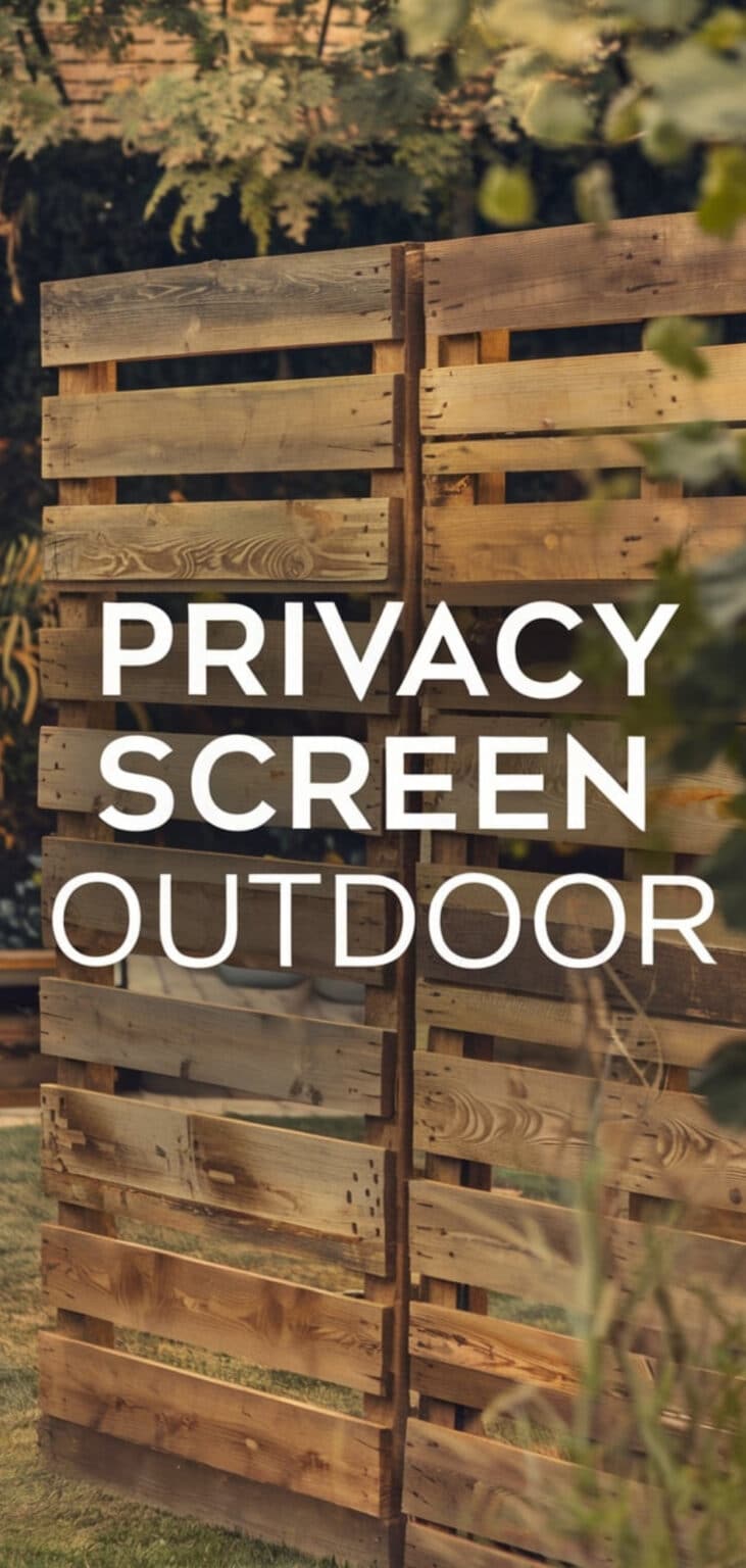 10+ Stylish Moveable Privacy Screen Outdoor Ideas - The Mega Mom