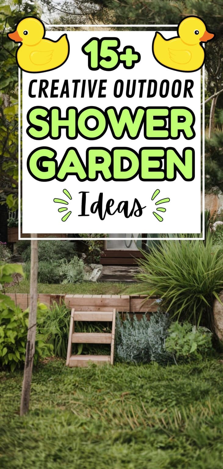 15+ Creative Outdoor Shower Garden Ideas - The Mega Mom