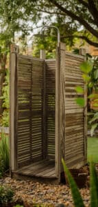 15+ Creative Outdoor Shower Garden Ideas - The Mega Mom
