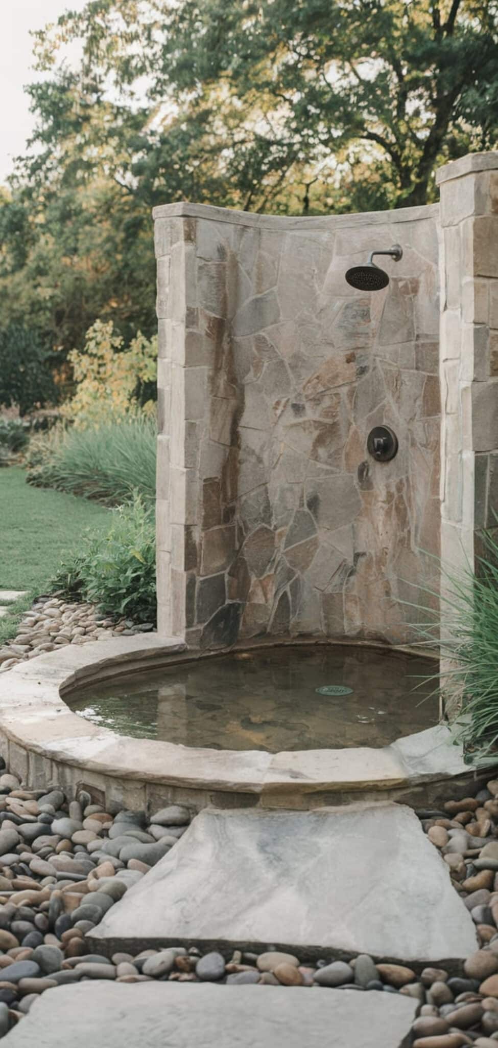 15+ Creative Outdoor Shower Garden Ideas - The Mega Mom