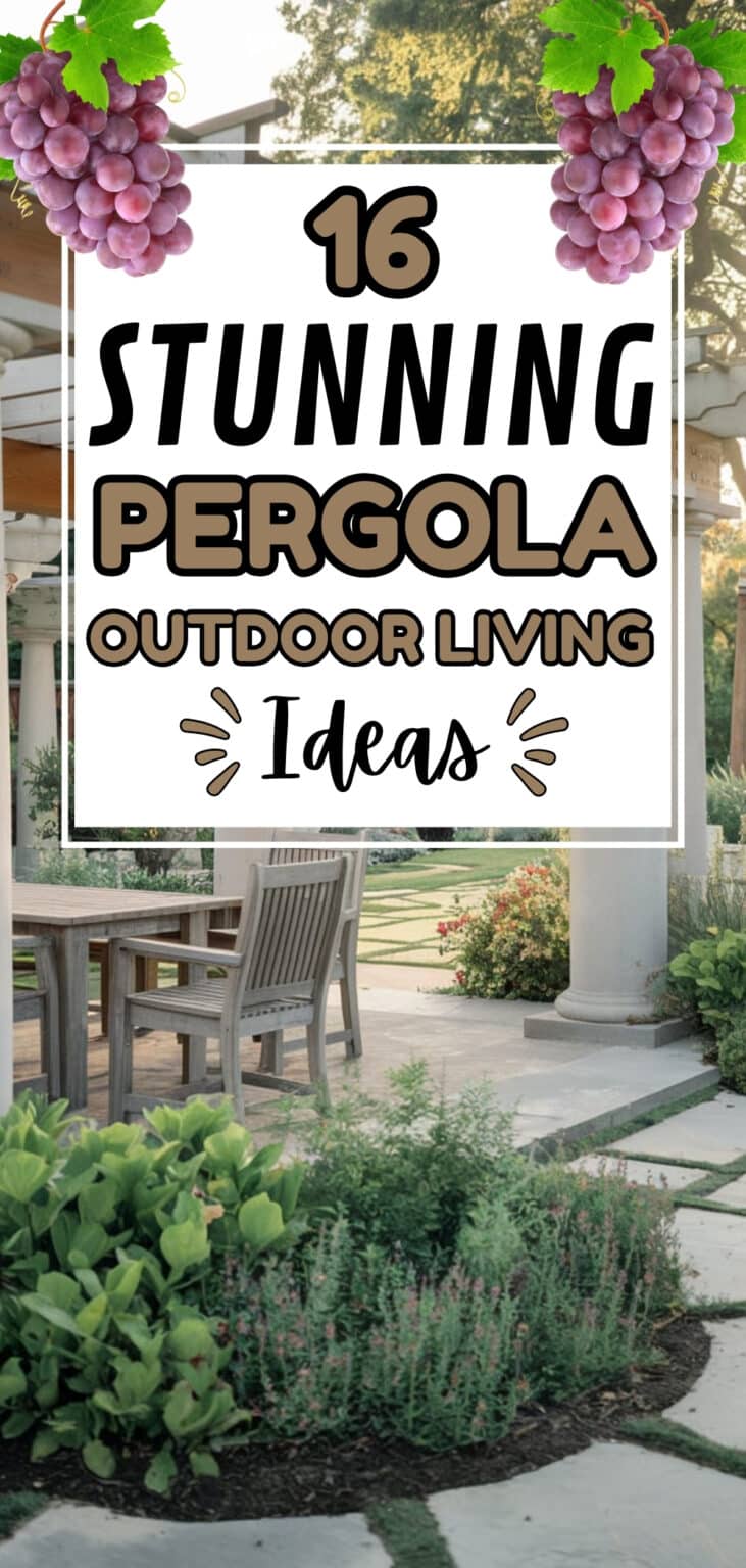 16 Stunning Pergola Outdoor Living Ideas - The Mega Mom