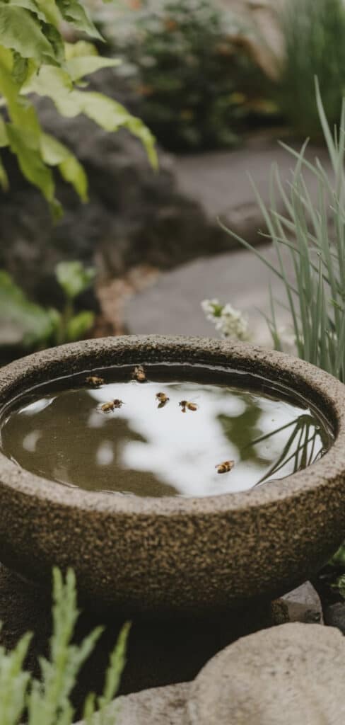 13 Charming Bee Bath Garden Decor Ideas - The Mega Mom