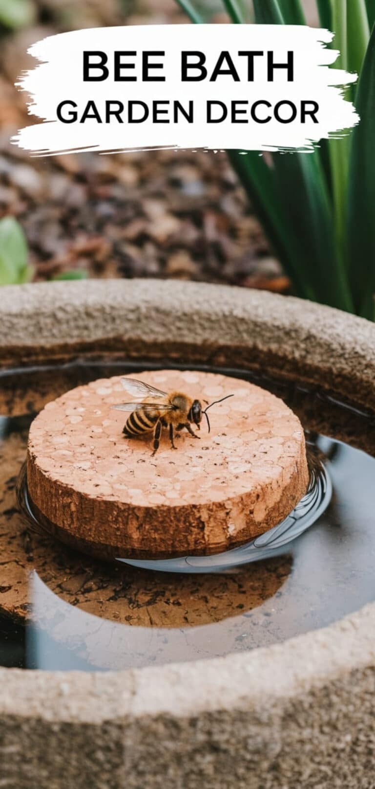 13 Charming Bee Bath Garden Decor Ideas - The Mega Mom
