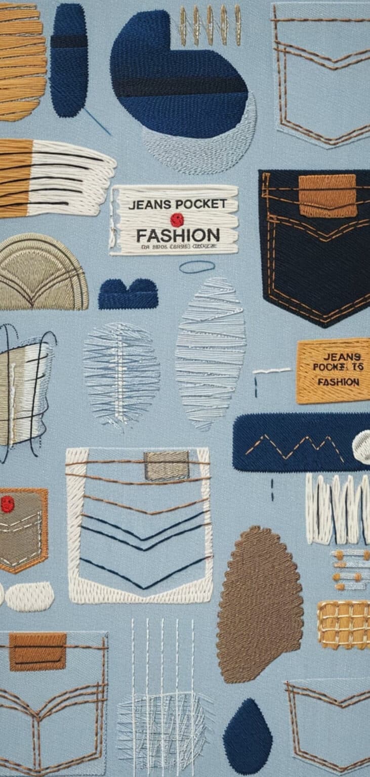 16 Exquisite Jeans Pocket Fashion Embroidery Designs - The Mega Mom