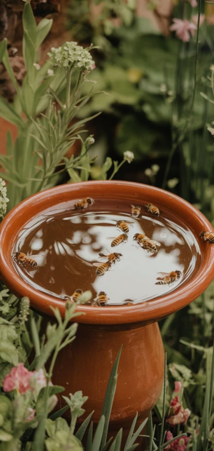 13 Charming Bee Bath Garden Decor Ideas - The Mega Mom