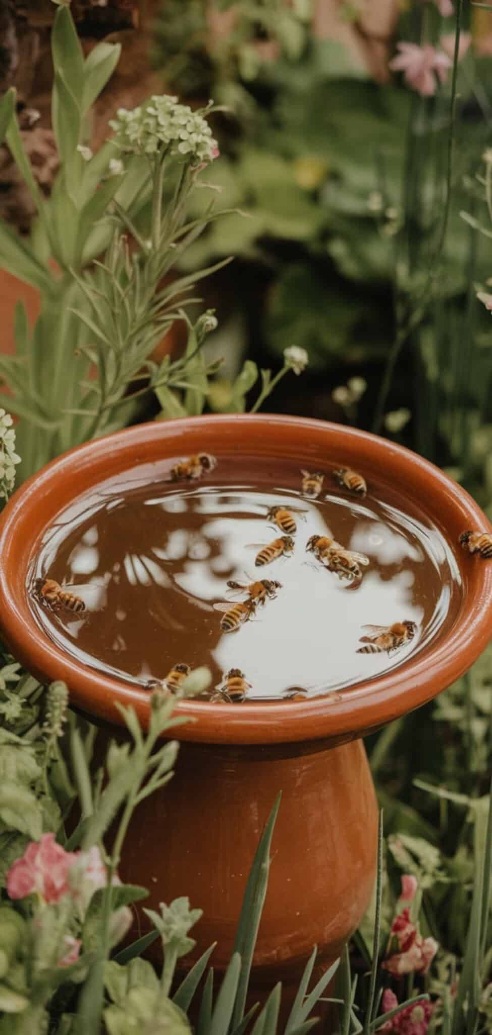 13 Charming Bee Bath Garden Decor Ideas - The Mega Mom