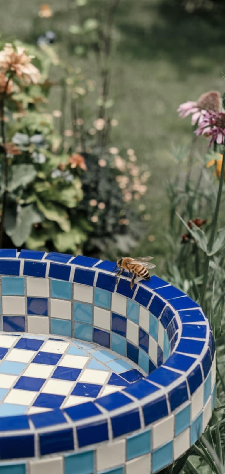 13 Charming Bee Bath Garden Decor Ideas - The Mega Mom