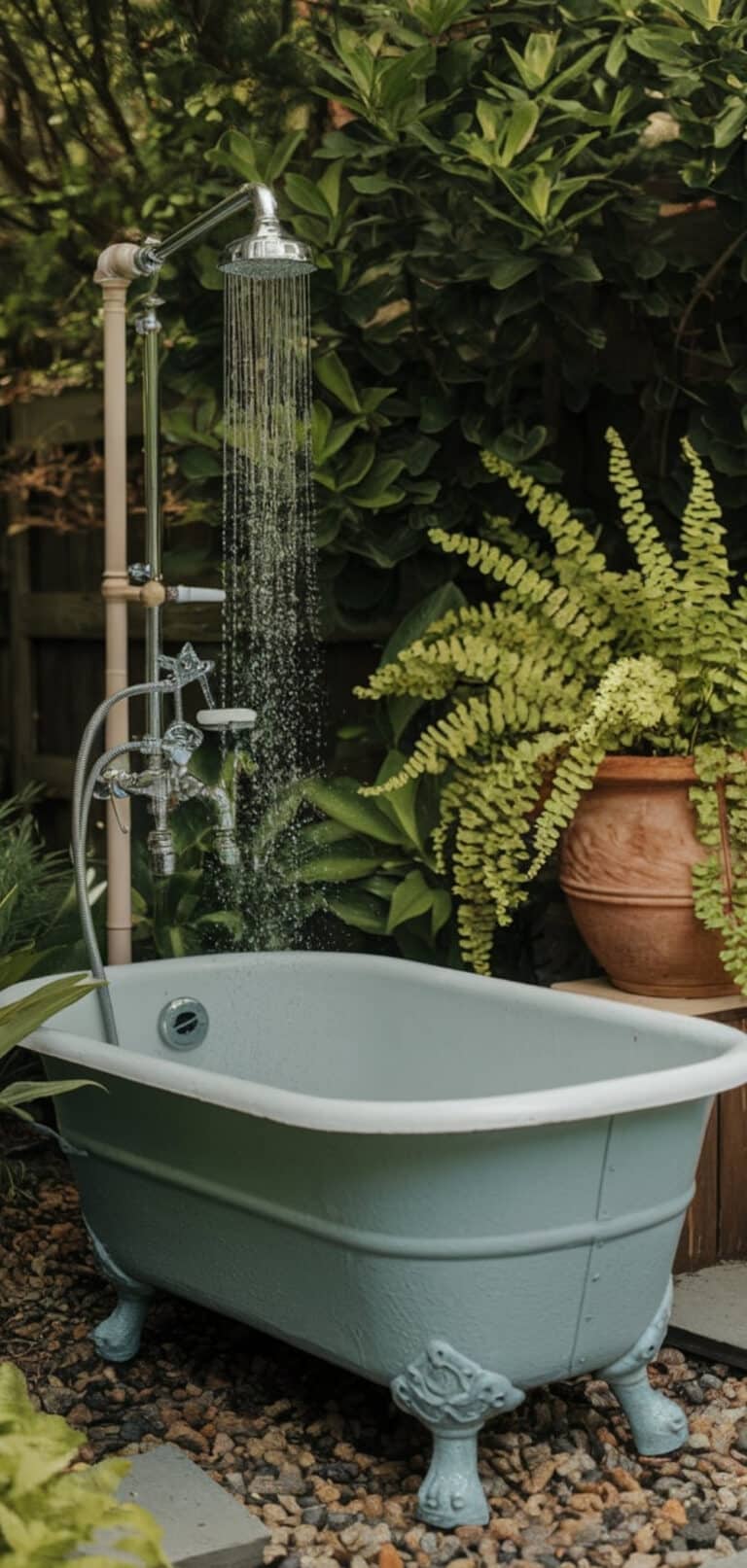 15+ Creative Outdoor Shower Garden Ideas - The Mega Mom