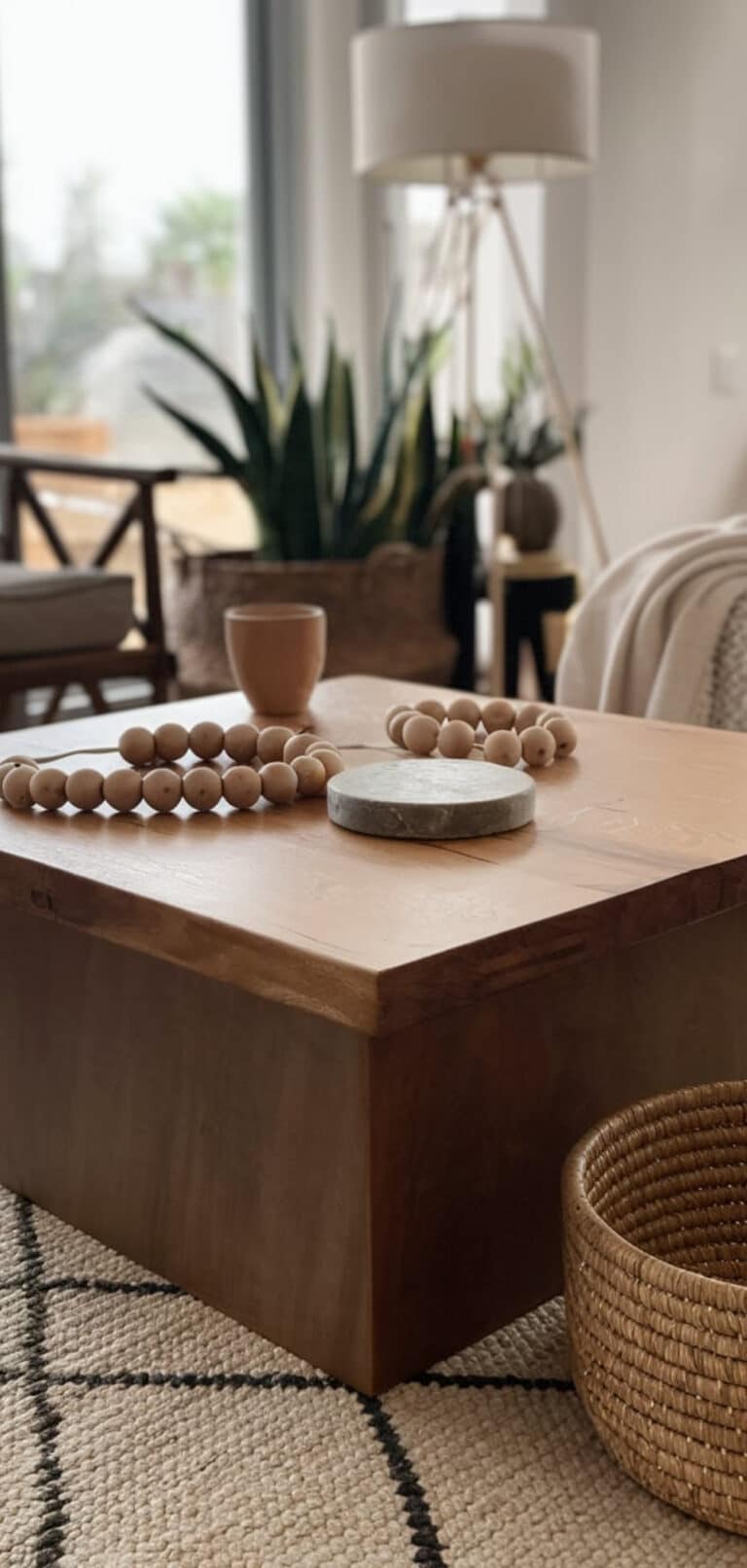 12+ Beautiful Square Coffee Table Decor Ideas - The Mega Mom