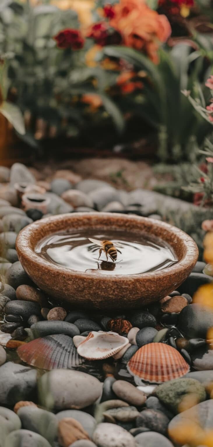 13 Charming Bee Bath Garden Decor Ideas - The Mega Mom