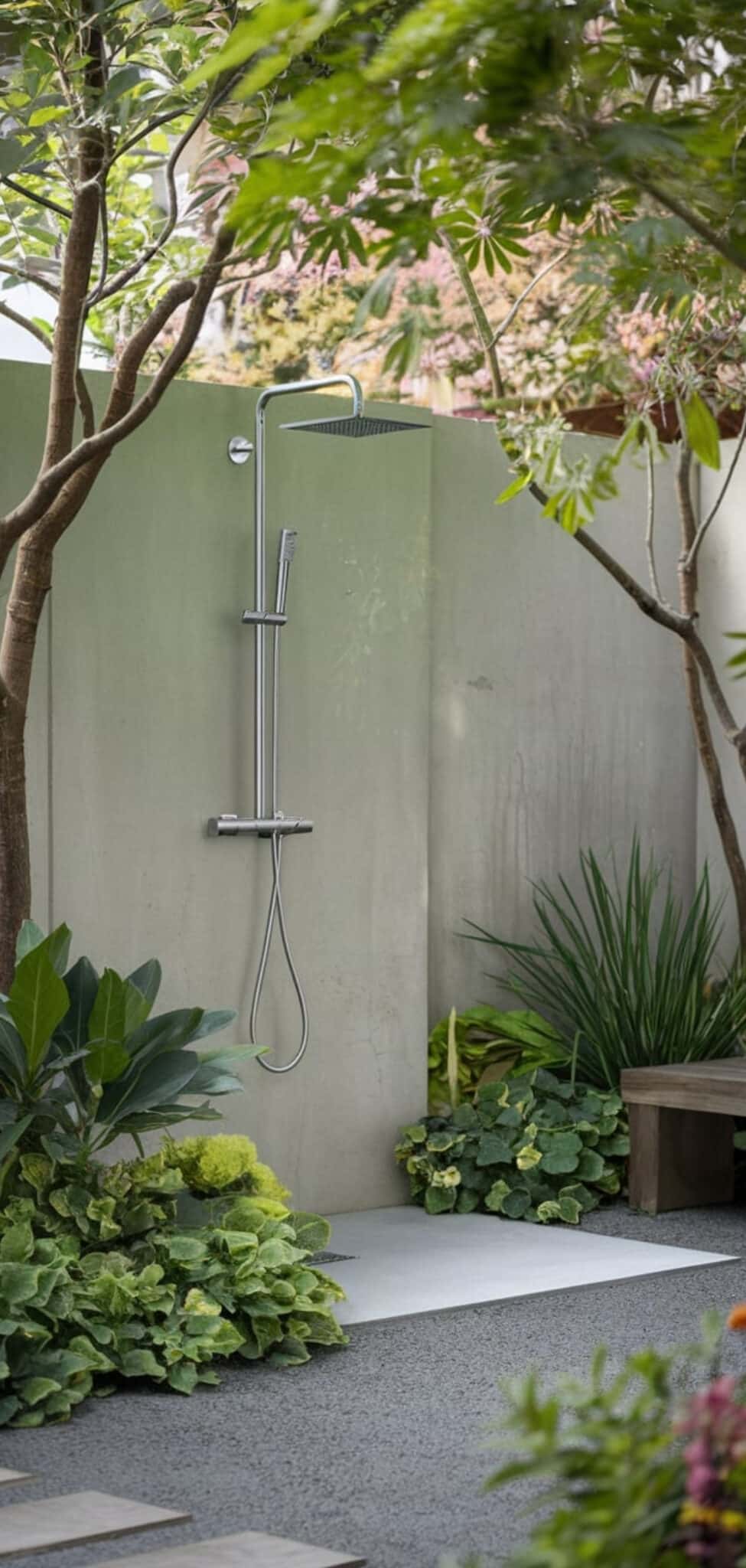 15+ Creative Outdoor Shower Garden Ideas - The Mega Mom