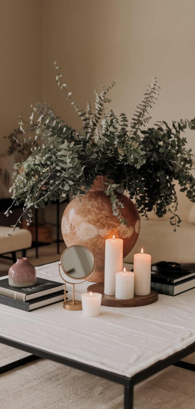 12+ Beautiful Square Coffee Table Decor Ideas - The Mega Mom