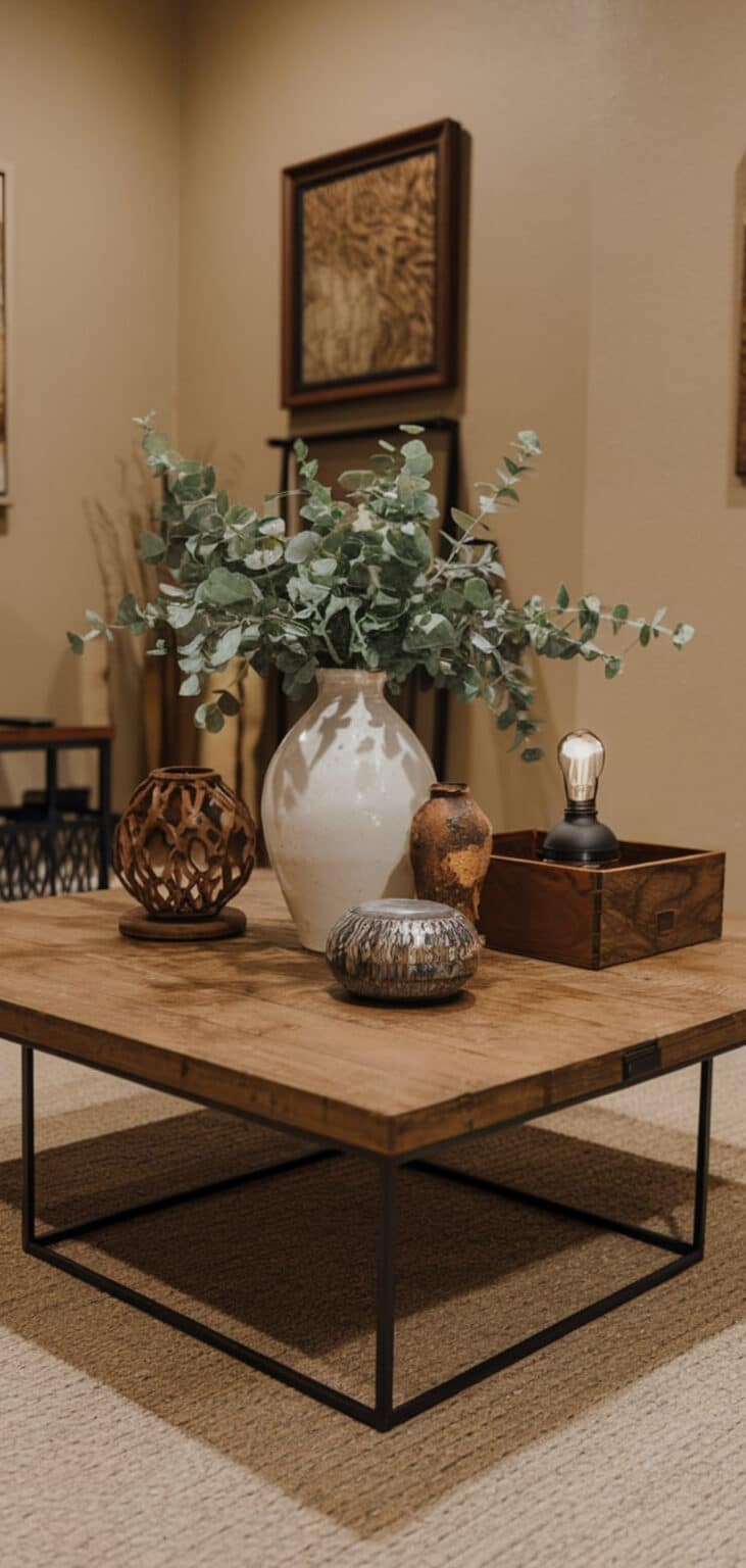 12+ Beautiful Square Coffee Table Decor Ideas - The Mega Mom