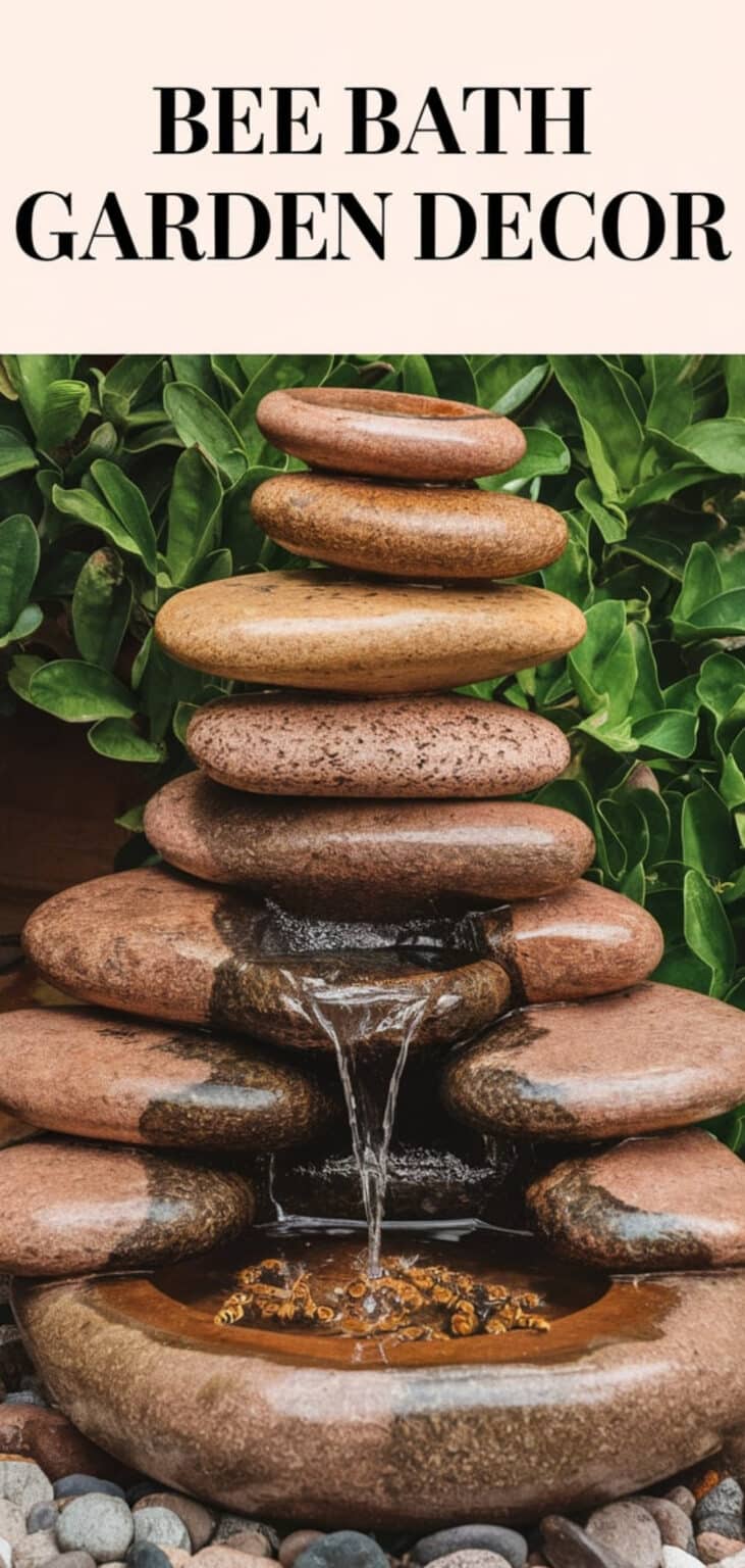 13 Charming Bee Bath Garden Decor Ideas - The Mega Mom