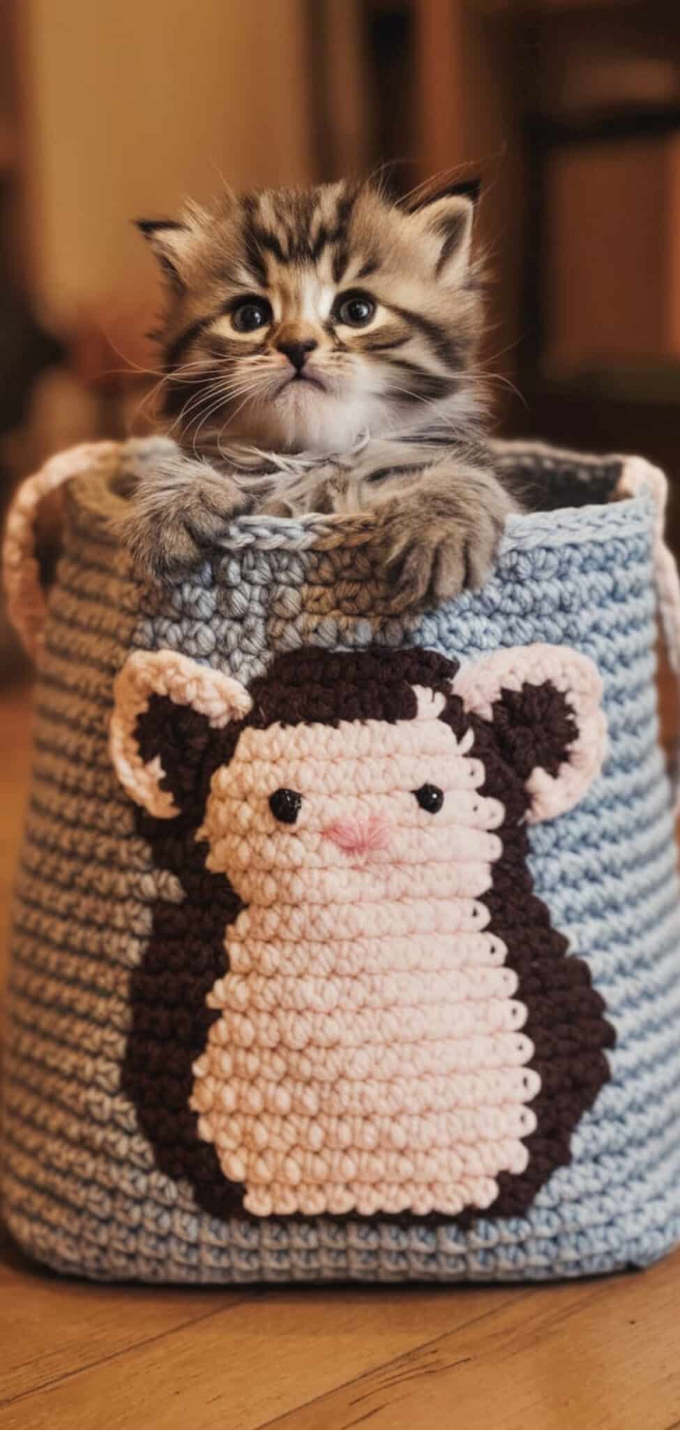 10+ Adorable Cat Crochet Bag Ideas - The Mega Mom