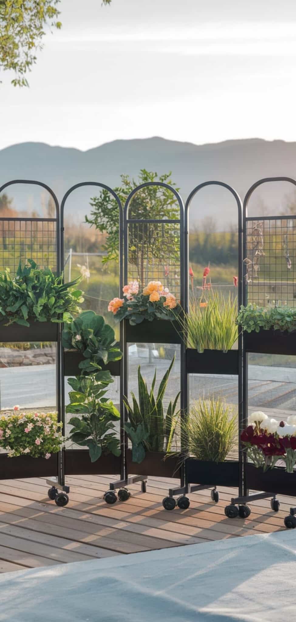 10+ Stylish Moveable Privacy Screen Outdoor Ideas - The Mega Mom