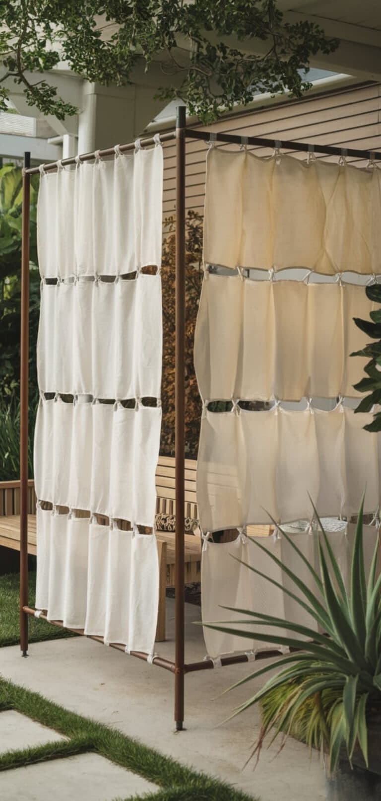 10+ Stylish Moveable Privacy Screen Outdoor Ideas - The Mega Mom